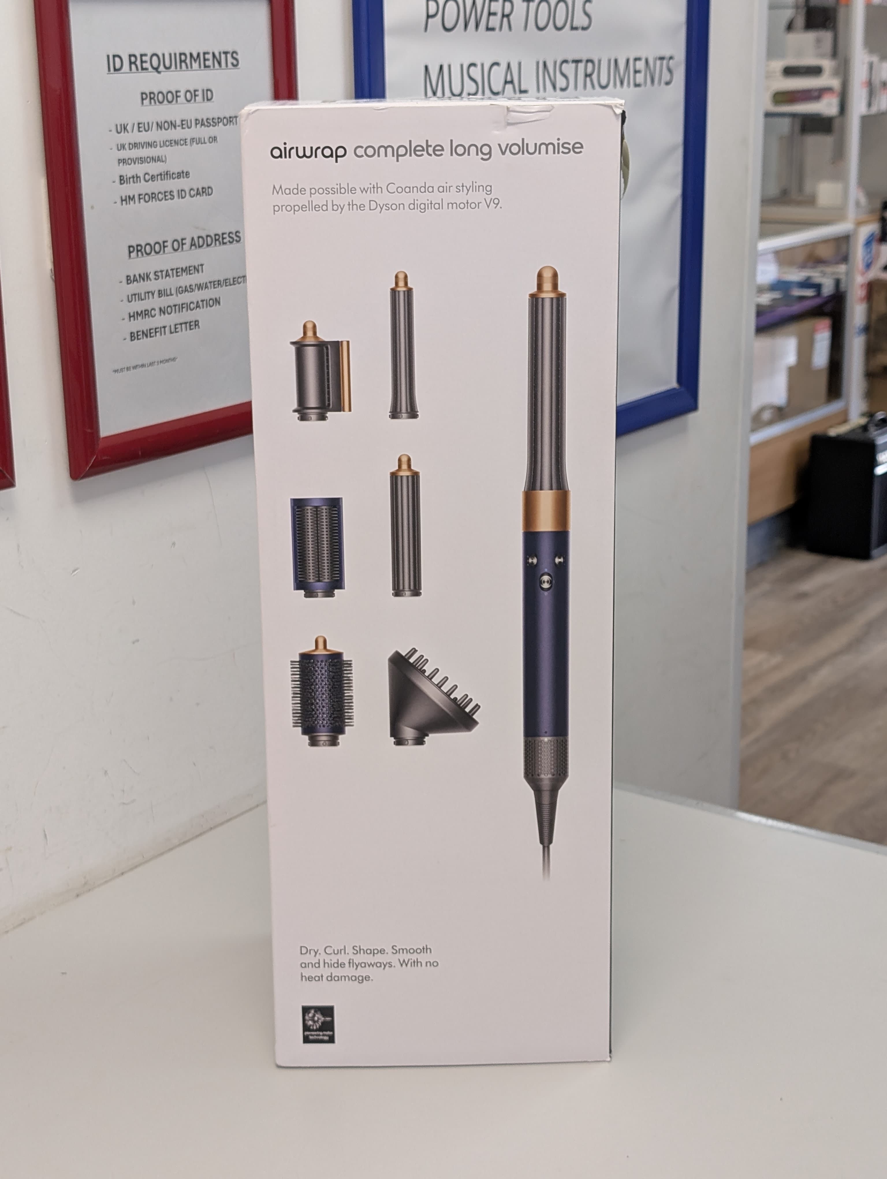 New Dyson Airwrap Complete Long Volumise Hair Styler & Dryer - Blue ...